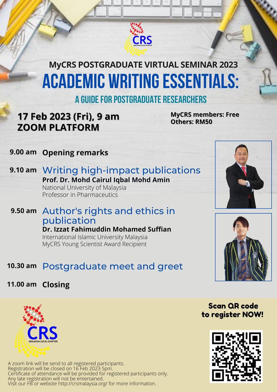 The MyCRS Postgraduate Seminar is back! – crsmalaysia.org